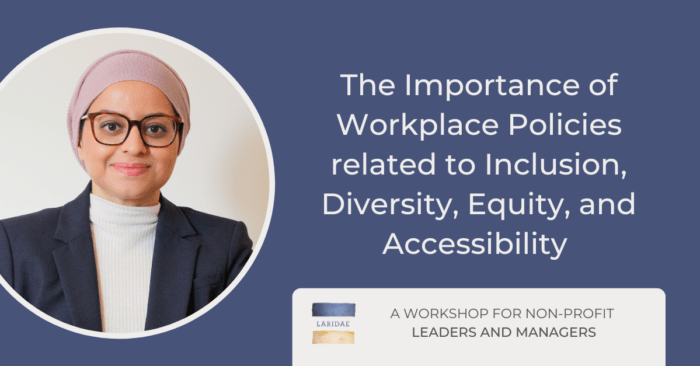 Community Learning Event: "The Importance of Workplace Policies related ...