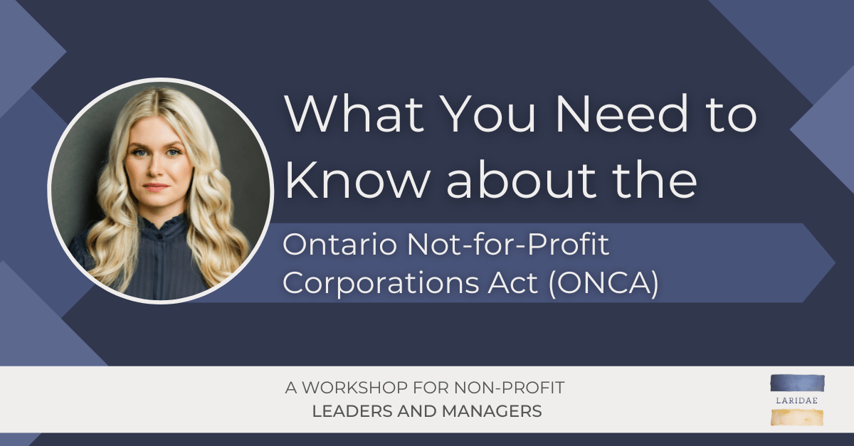Community Learning Event: "What You Need to Know about the Ontario Not ...