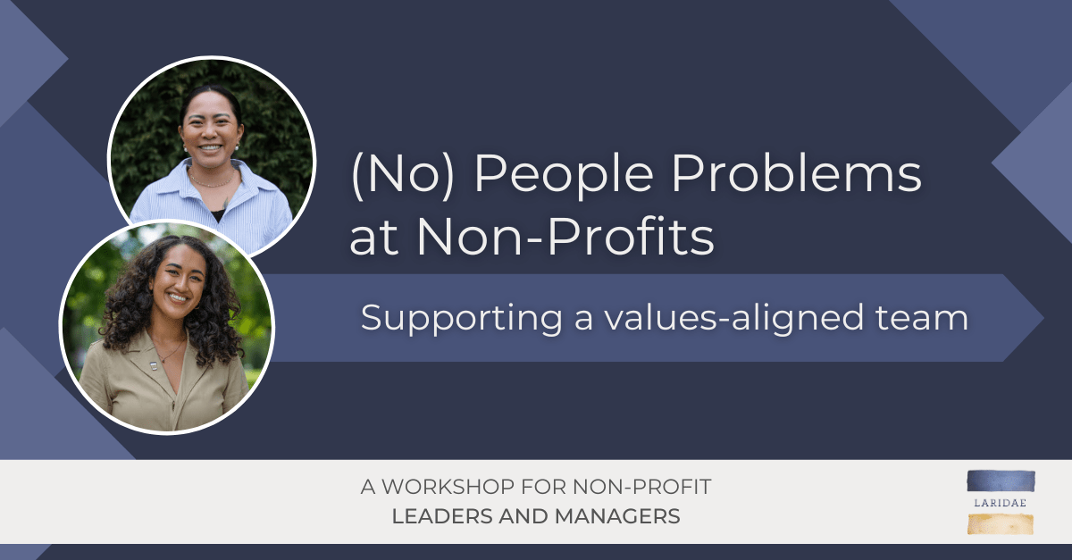 Community Learning Event: “(No) People Problems at Non-Profits ...